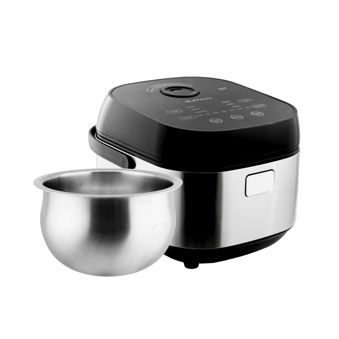 Buffalo IH Smart Stainless Steel Rice Cooker | Buffalo Cookware