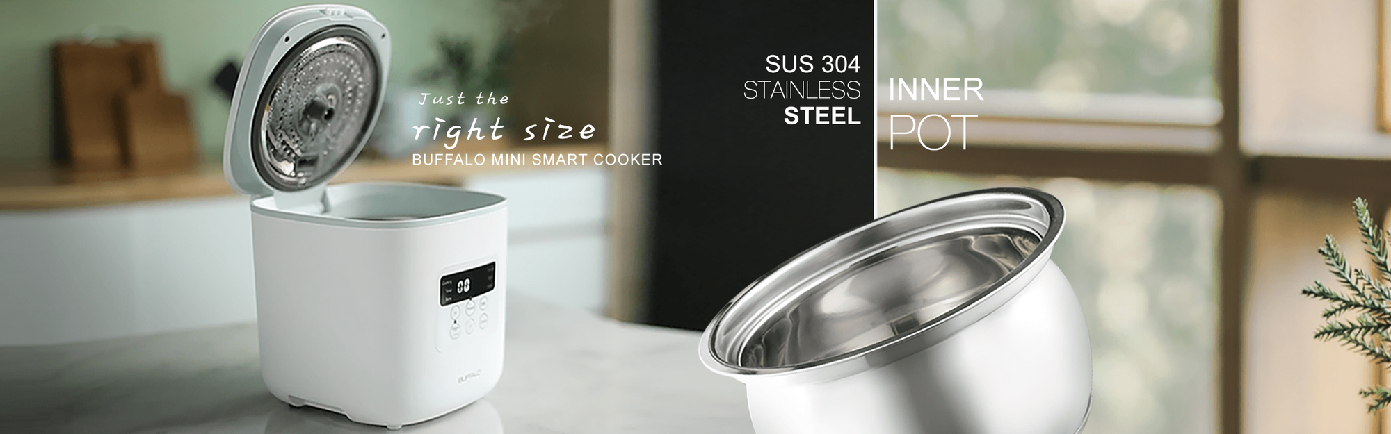 Buffalo Cookware Australia - Stainless Steel Rice Cooker